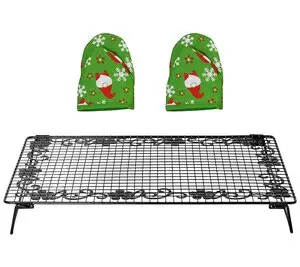 TEMP-TATIONS Seasonal Cooling Rack With Mini Mitts - One-color