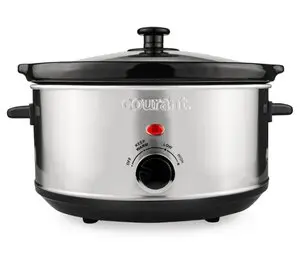 COURANT 3.5-qt Oval Stainless Steel Slow Cooker - Silver