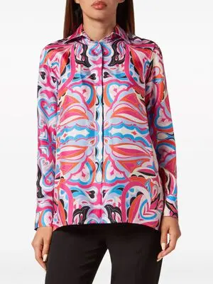 Philipp Plein Graphic-print Silk Shirt