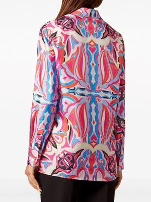 Philipp Plein Graphic-print Silk Shirt