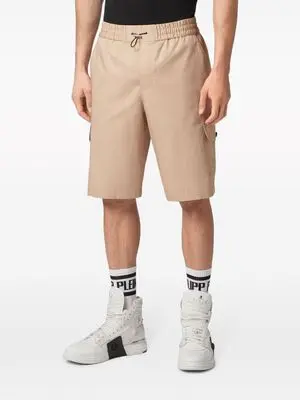 Philipp Plein Toggle-fastened Cargo Shorts - Neutrals