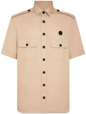 Philipp Plein Plein Gothic Cotton Military Shirt