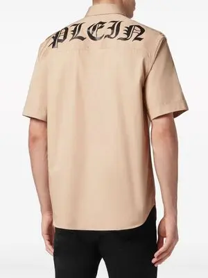 Philipp Plein Plein Gothic Cotton Military Shirt