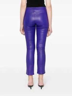 Stouls Cropped Leather Trousers