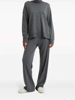 Chinti & Parker Roll-neck Wool Blend Jumper - Grey