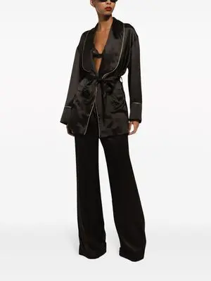 Dolce & Gabbana Belted Silk Blazer