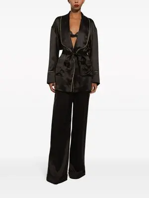 Dolce & Gabbana Belted Silk Blazer