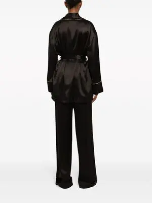 Dolce & Gabbana Belted Silk Blazer