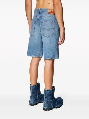 DIESEL® Logo-appliqué Denim Shorts - Blue