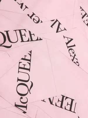 Alexander McQueen Logo-jacquard Silk Scarf
