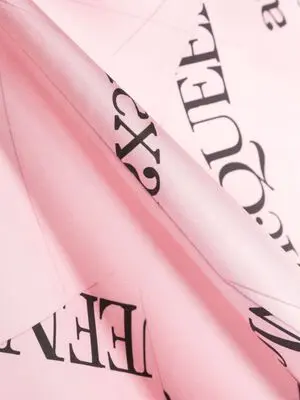 Alexander McQueen Logo-jacquard Silk Scarf