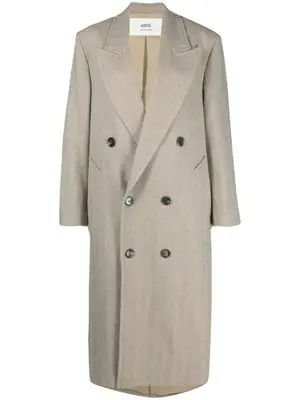 Ami Paris Pea Coat Coats For Women