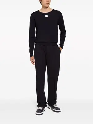 Dolce & Gabbana Pressed-crease Drawstring-waist Track Pants