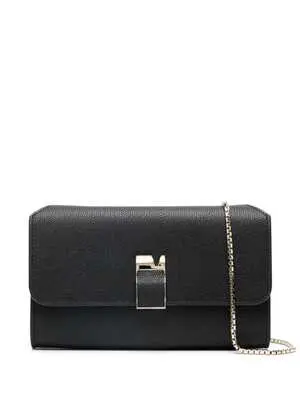 VALEXTRA Pebbled Leather Clutch - Black