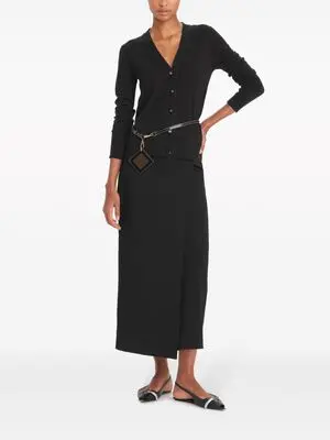 Tory Burch Simone V-neck Cardigan - Black
