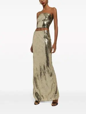 Dolce & Gabbana Sequinned Mermaid Maxi Skirt