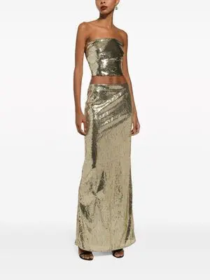 Dolce & Gabbana Sequinned Mermaid Maxi Skirt