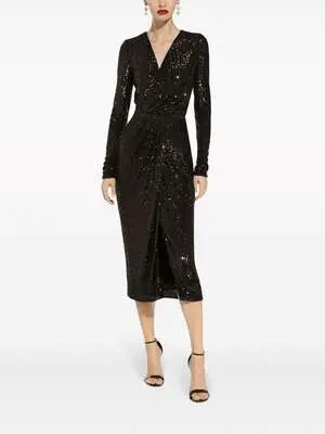 Dolce & Gabbana Sequin-embellished Evening Dress