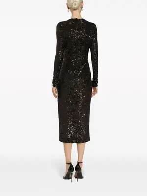 Dolce & Gabbana Sequin-embellished Evening Dress