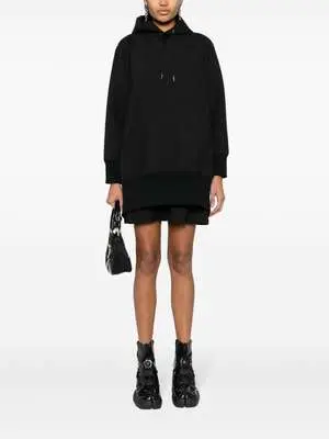 Sacai Layered Cotton Sweatshirt - Black