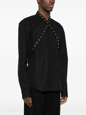 Off-White Eyelet-embellished Cotton Shirt