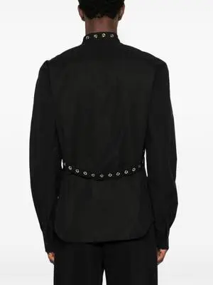 Off-White Eyelet-embellished Cotton Shirt