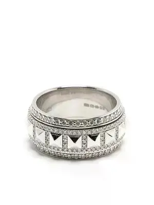 STATEMENT Rockaway Spinner Diamond Ring - Silver
