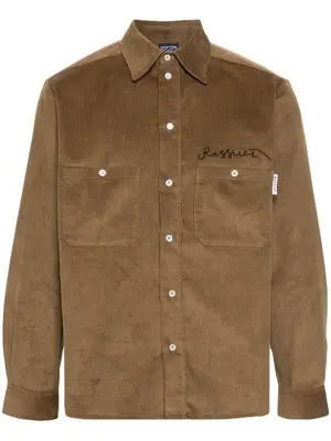 RASSVET Lady Luck Logo-embroidered Corduroy Shirt