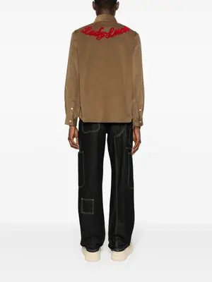 RASSVET Lady Luck Logo-embroidered Corduroy Shirt