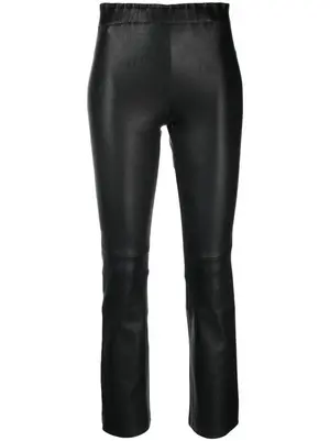 Stouls Cropped Leather Trousers