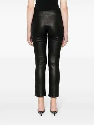 Stouls Cropped Leather Trousers