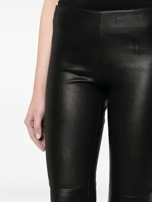 Stouls Cropped Leather Trousers