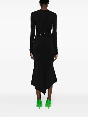 Attico Asymmetric Convertible Midi Dress