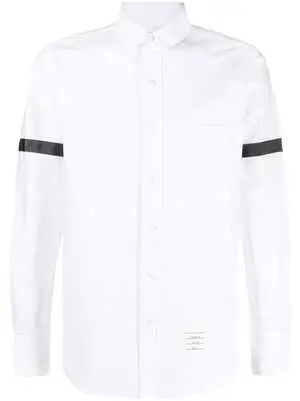 Thom Browne Grosgrain-armband Cotton Shirt