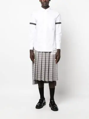 Thom Browne Grosgrain-armband Cotton Shirt