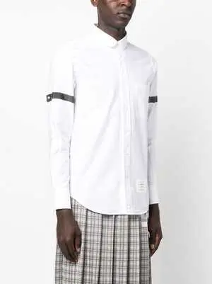 Thom Browne Grosgrain-armband Cotton Shirt