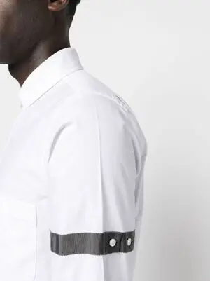 Thom Browne Grosgrain-armband Cotton Shirt