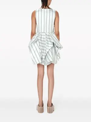 JW Anderson Sleeveless Peplum Minidress - Grey