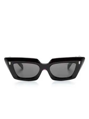 CUTLER & GROSS 1408 Cat-eye Frame Sunglasses - Black