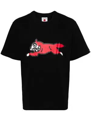 ICECREAM Running Dog Cotton T-shirt - Black
