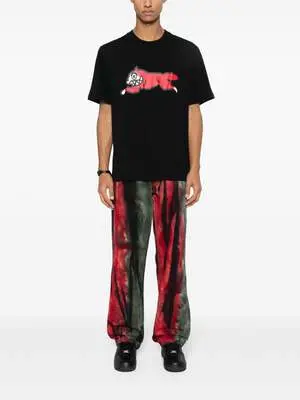 ICECREAM Running Dog Cotton T-shirt - Black
