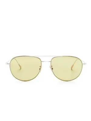 CUTLER & GROSS Pilot-frame Sunglasses - Green