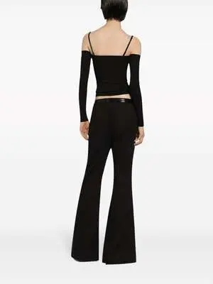 Dolce & Gabbana Logo Plaque Off-shoulder Top