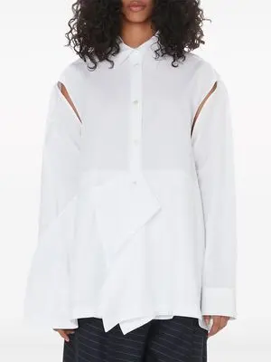 JW Anderson Draped Peplum Shirt - White
