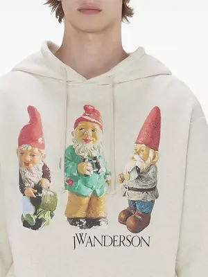 JW Anderson Gnome Trio Cotton Hoodie