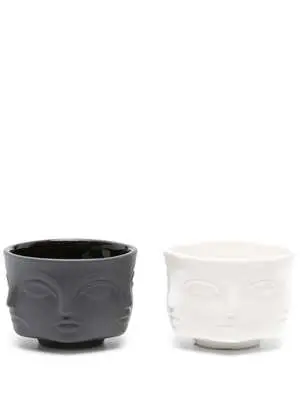 Jonathan Adler Muse Porcelain Salt And Pepper Set - Black