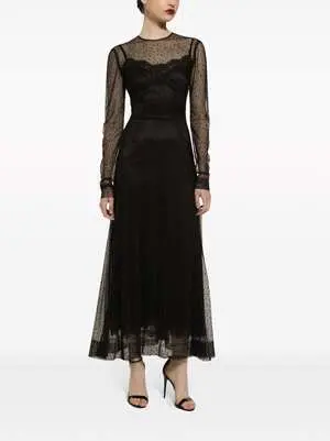 Dolce & Gabbana Maxi Strass-embellished A-line Dress