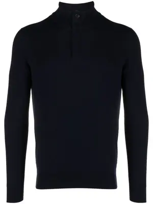 Zegna Half-zip Cashmere Jumper - Blue
