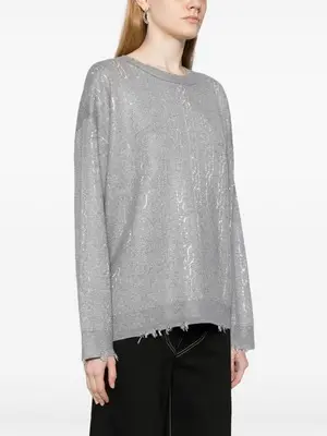 GROUND ZERO Graphic-print Jumper - Grey