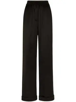 Dolce & Gabbana Elasticated-waistband Silk Trousers
